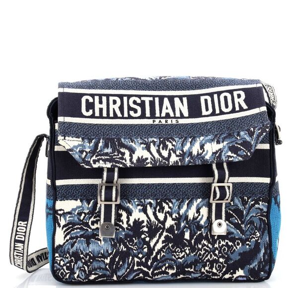 Dior | Bags | Christian Dior Diorcamp Messenger Bag Embroidered Canvas ...